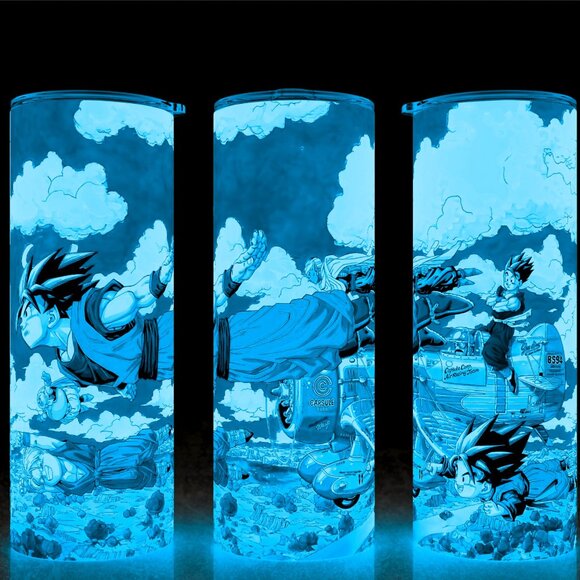 Dining | Glow In The Dark Dragon Ball Z Goku Piccolo Trunks Flying ...